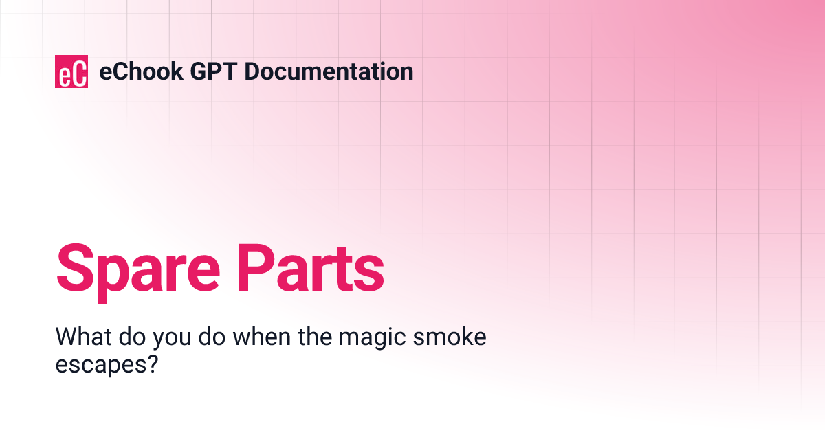 Spare Parts | eChook GPT Documentation
